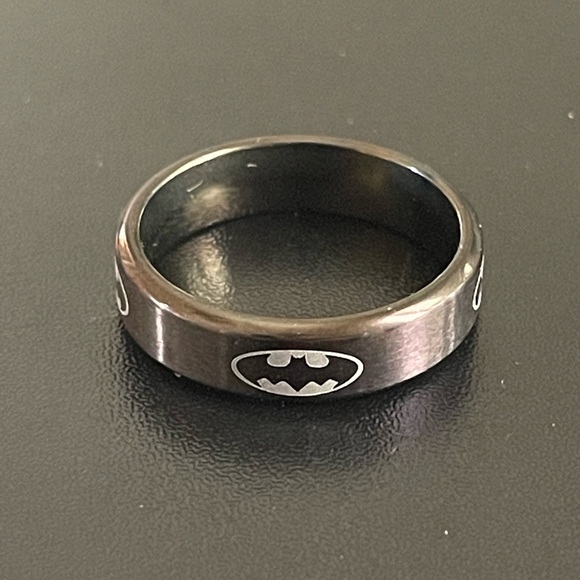 Jewelry | 6mm Black Batman Ring Size 613 | Poshmark